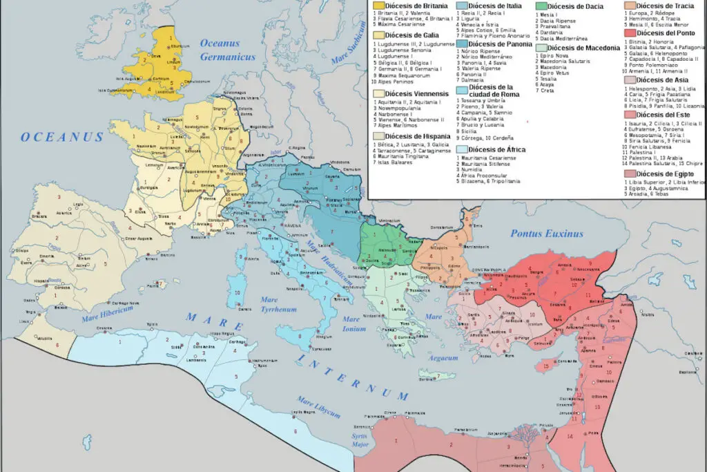 MAPA Y EXTENSIÓN DEL IMPERIO ROMANO » Territorios conquistados