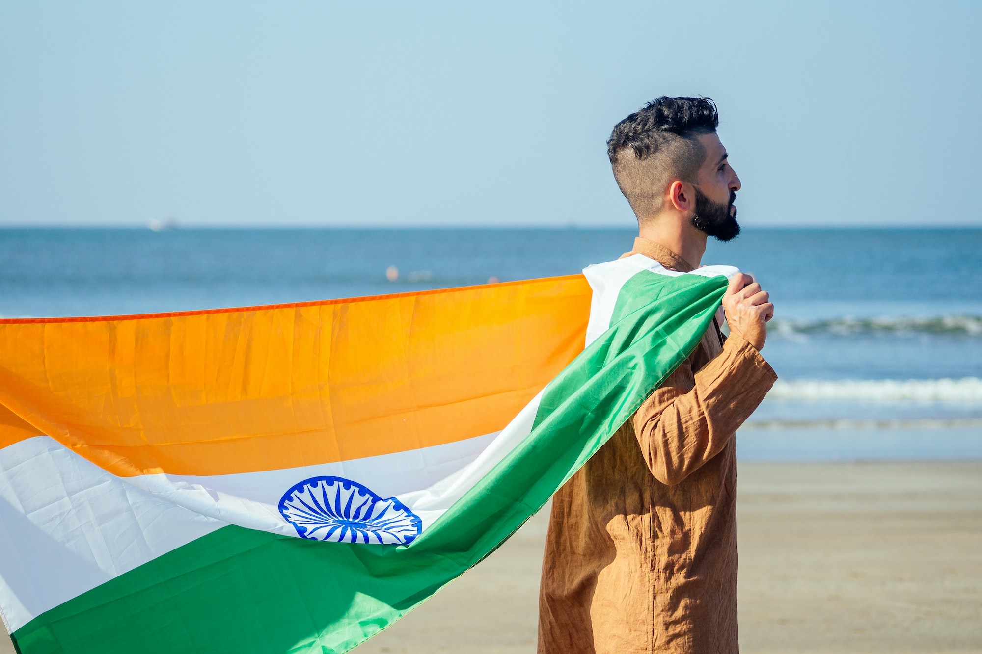 BANDERA DE INDIA » Símbolo representativo de la libertad para los hindúes